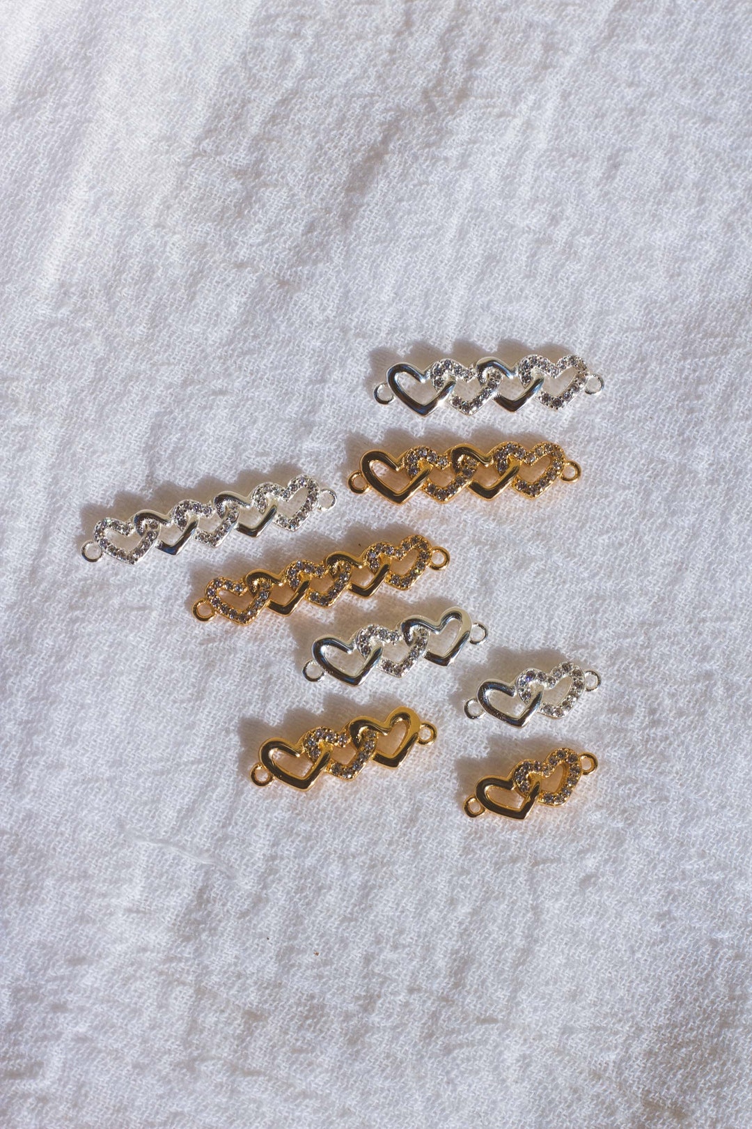 Interlocking Hearts Connector, 2 Hearts Connector, 3 Hearts Connector ...