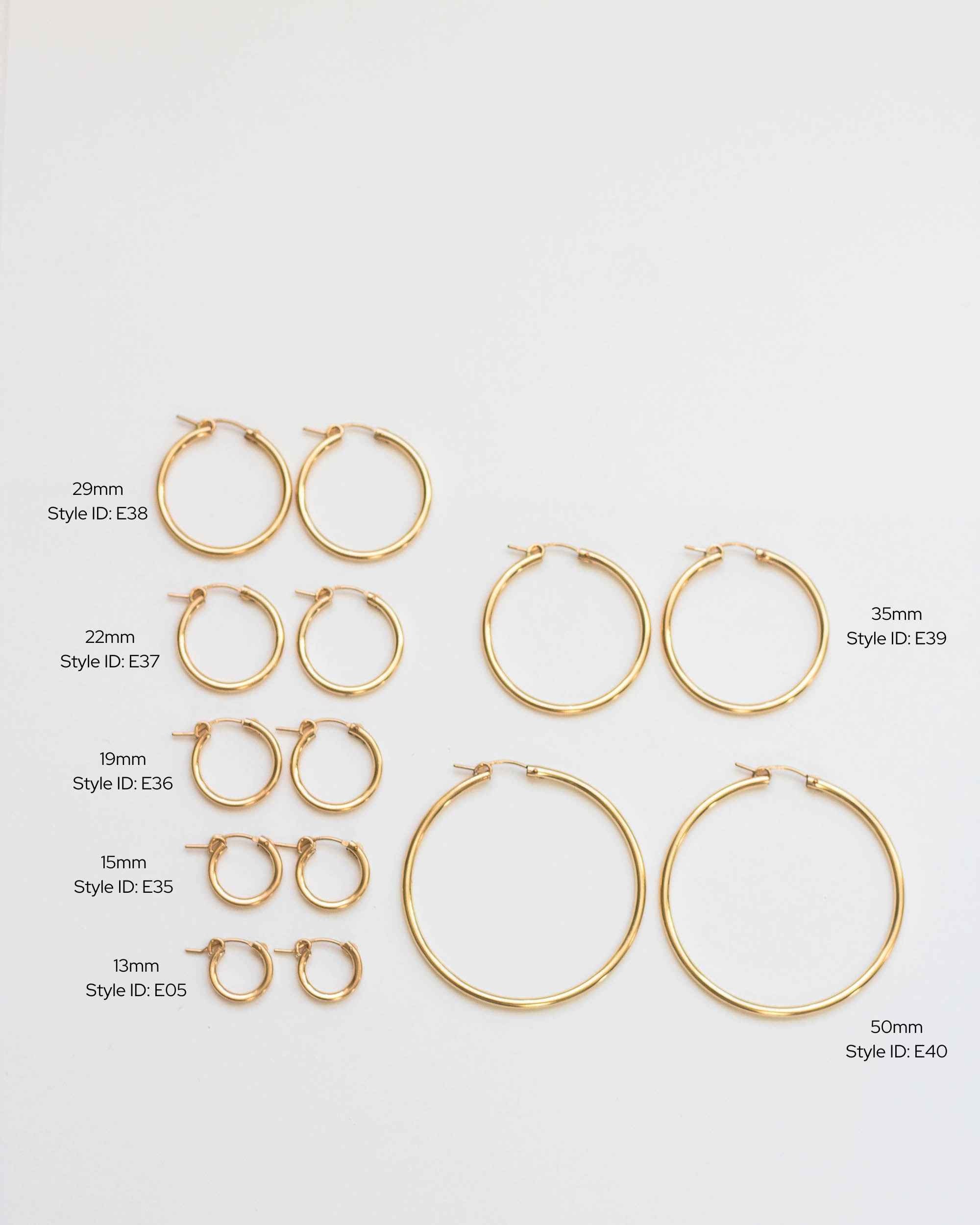 3 pair gold hoop earrings store