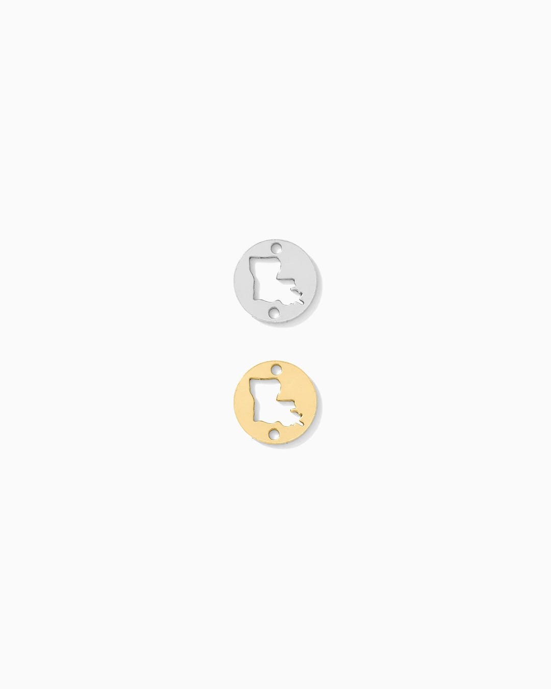 Louisiana State Connector, 14k Gold Filled, Sterling Silver, Permanent ...