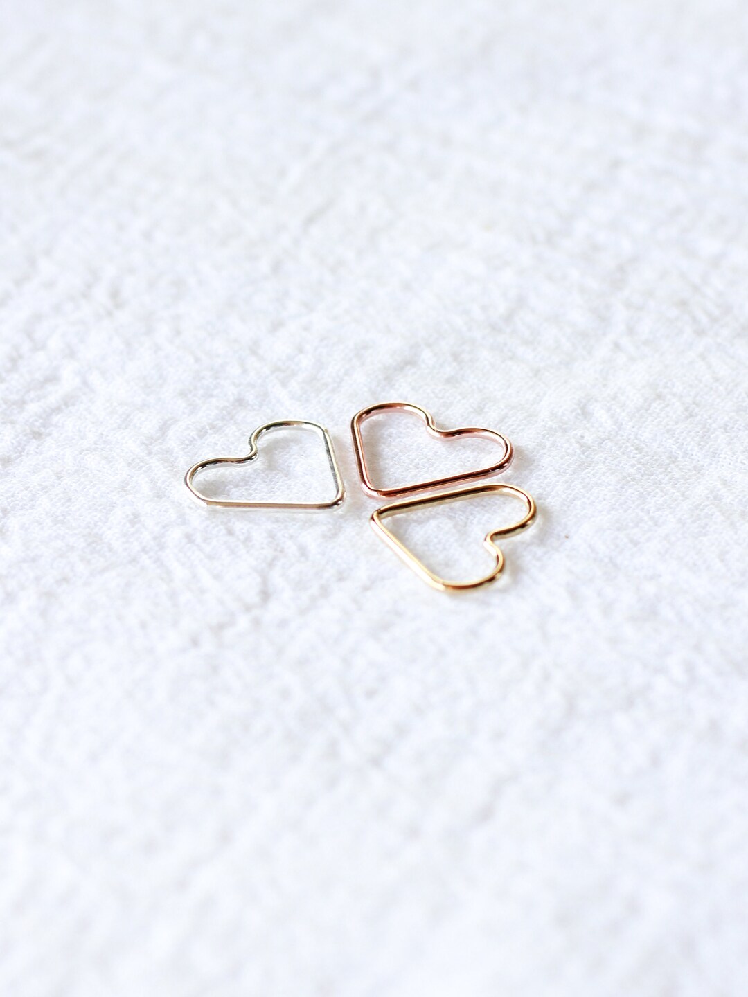 Large Heart Connector (15mm), Rose Gold Filled, Gold Filled, Sterling ...