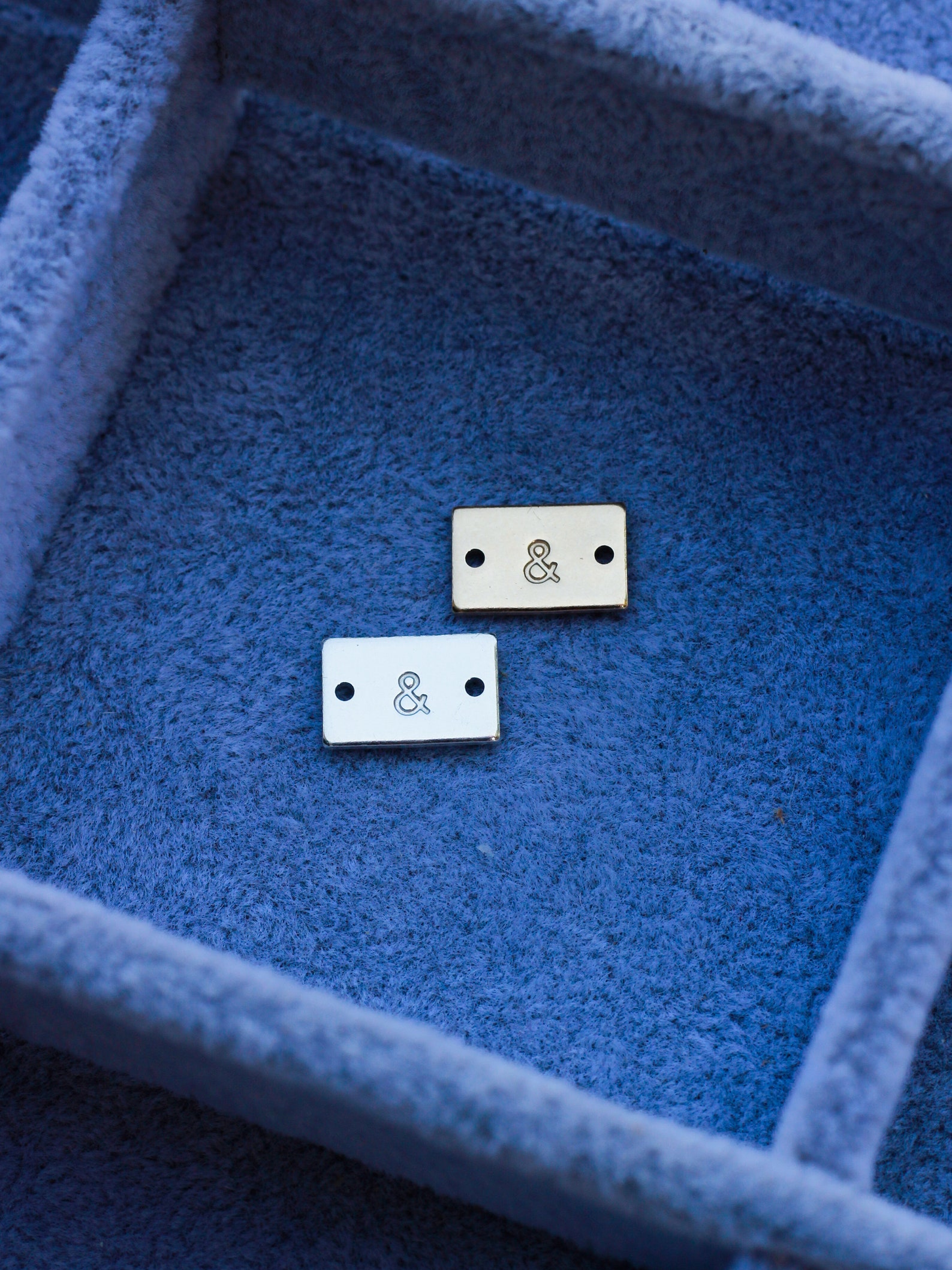Symbol "&" Mini Stamped Connector, Gold Filled, Sterling Silver ...