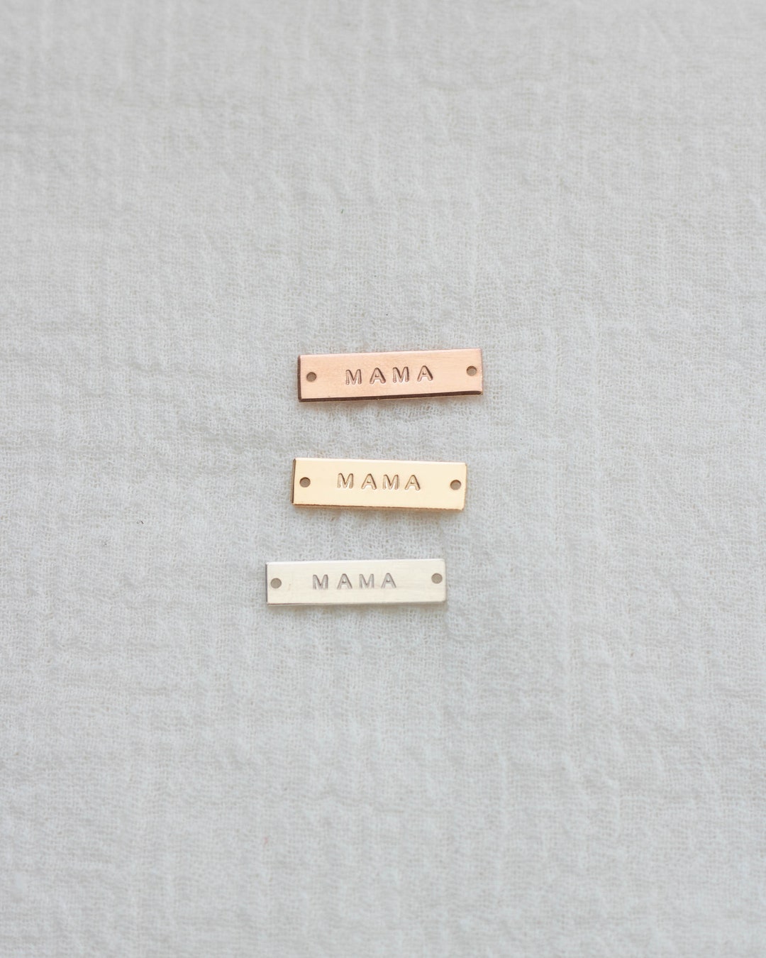 Mama Connector, Gold Filled, Rose Gold Filled, Sterling Silver, Mama ...