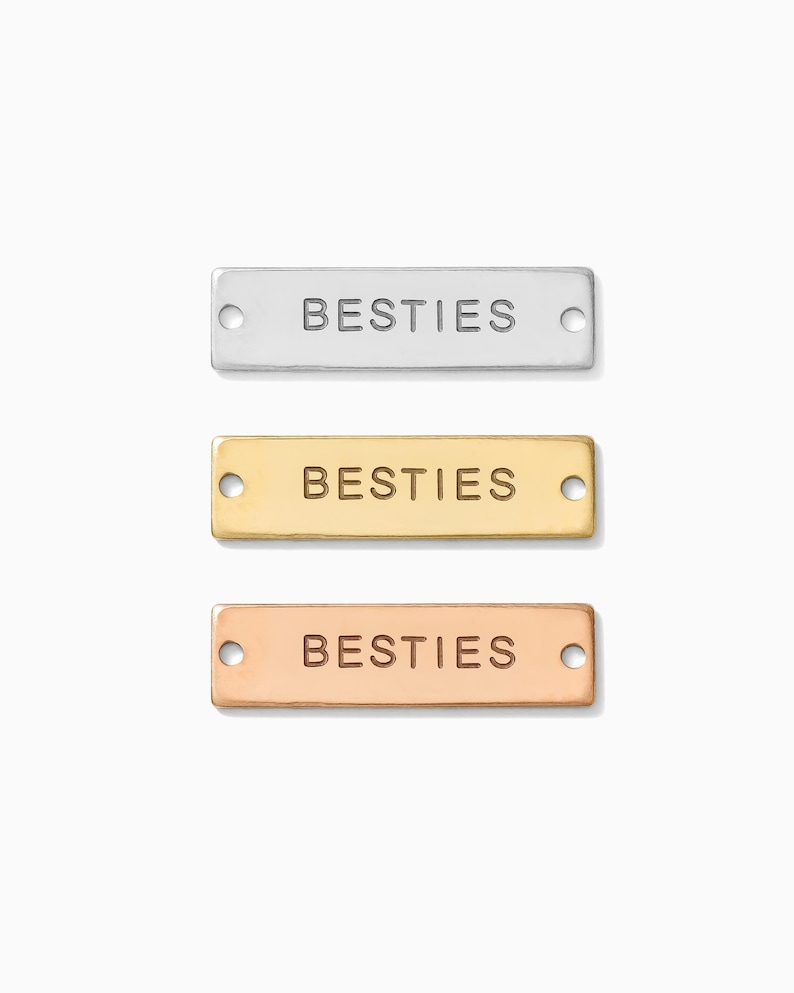 Besties Connector, Gold Filled, Rose Gold Filled, Sterling Silver, Best ...
