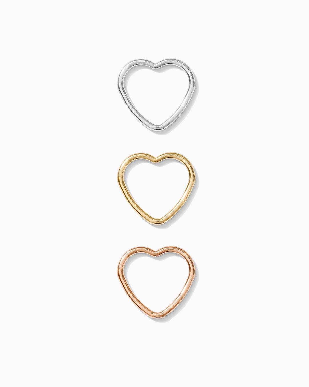 10mm Heart Connector, 14k Gold Filled, Sterling Silver, 14k Rose Gold ...