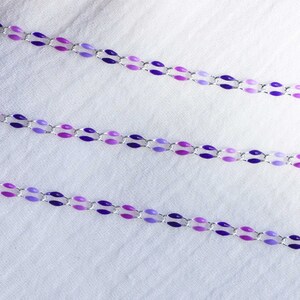 Lavender Purple Enamel Chain, Purple Colored Chain, Footage Chain ...