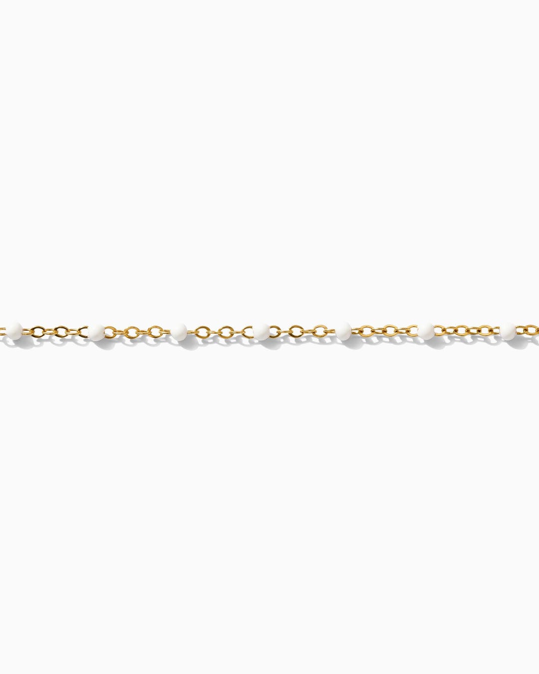 1.1mm White Dot Enamel Chain, 14k Gold Filled, Unfinished Chain, Bulk ...
