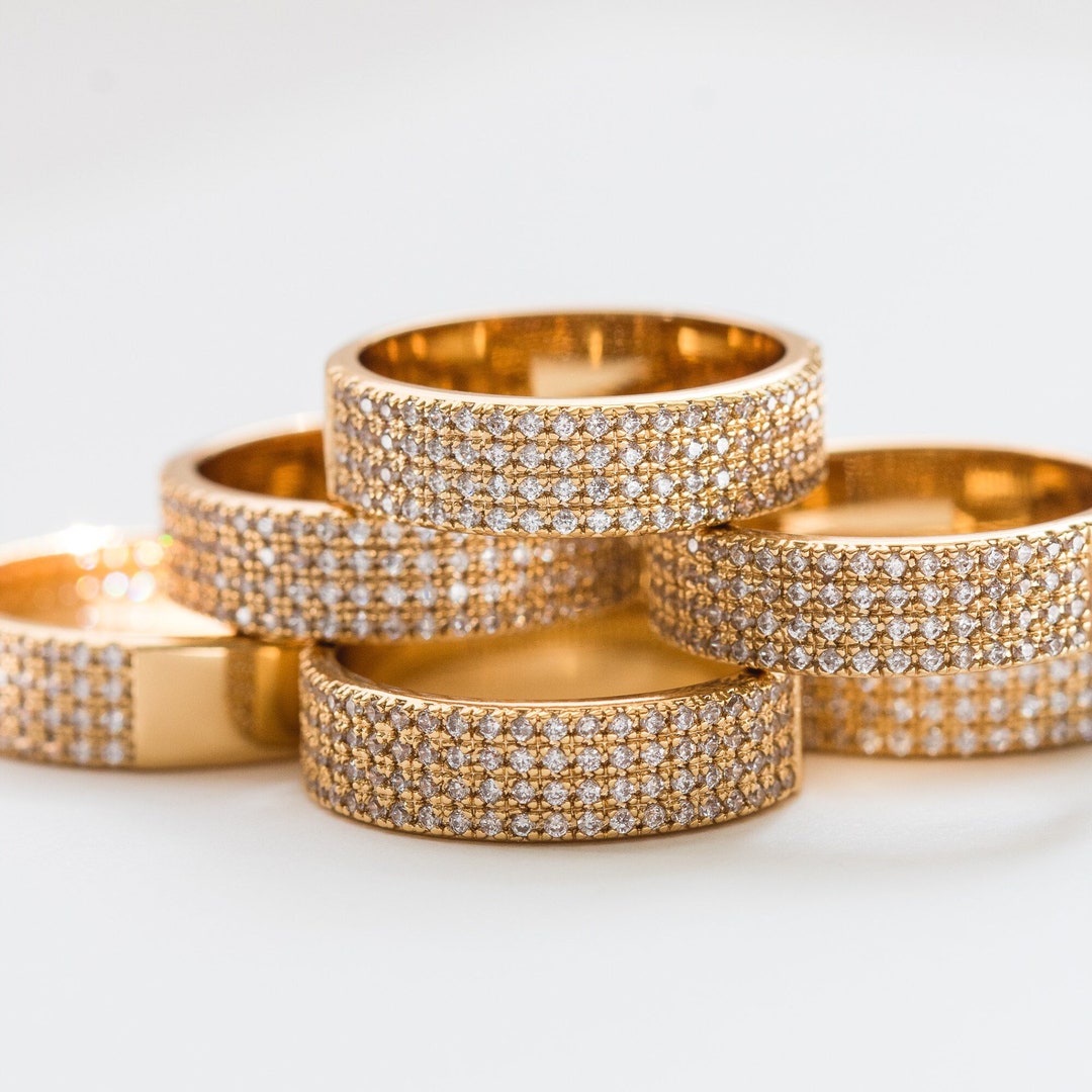 Pave Band Bulk Rings, Wholesale Pave Band Rings, Rings Wholesale ...