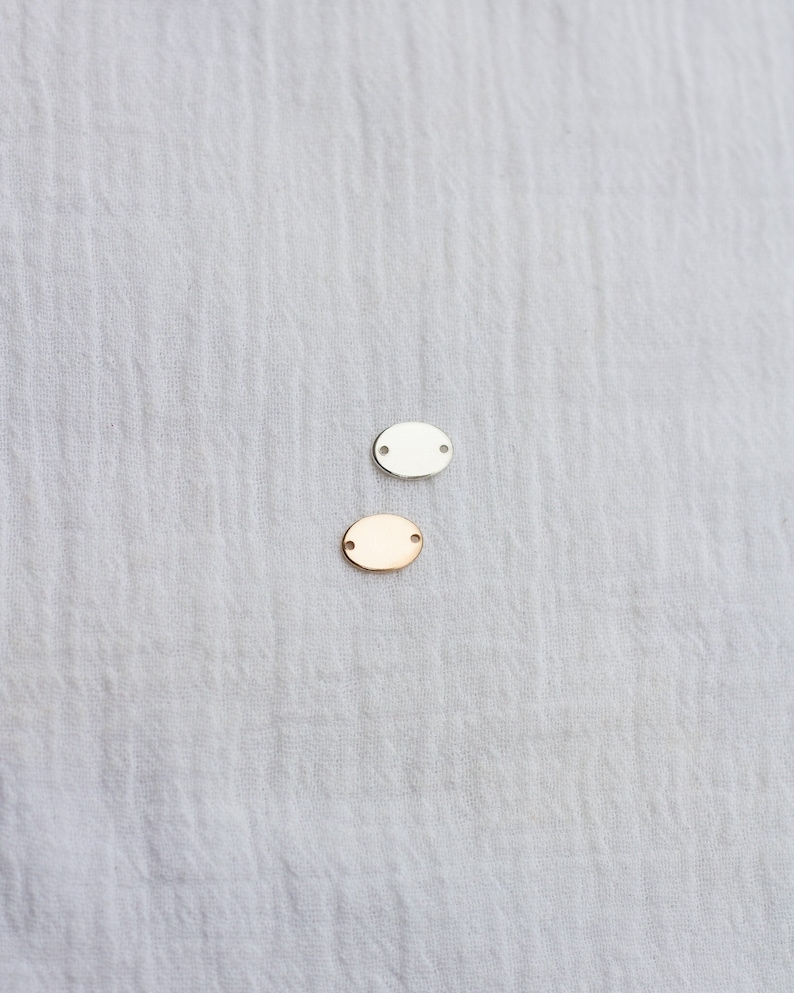 Oval Connector Blank, Gold Filled, Sterling Silver, Rose Gold Filled ...