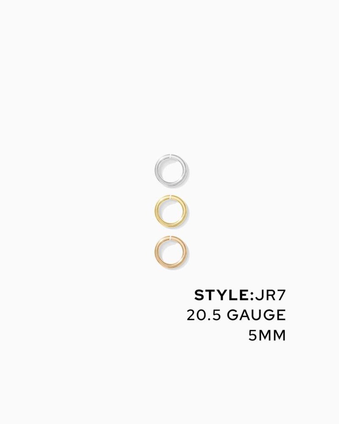 5mm OD 20.5 Gauge Jump Rings, 14k Gold Filled, Sterling Silver, 14k ...
