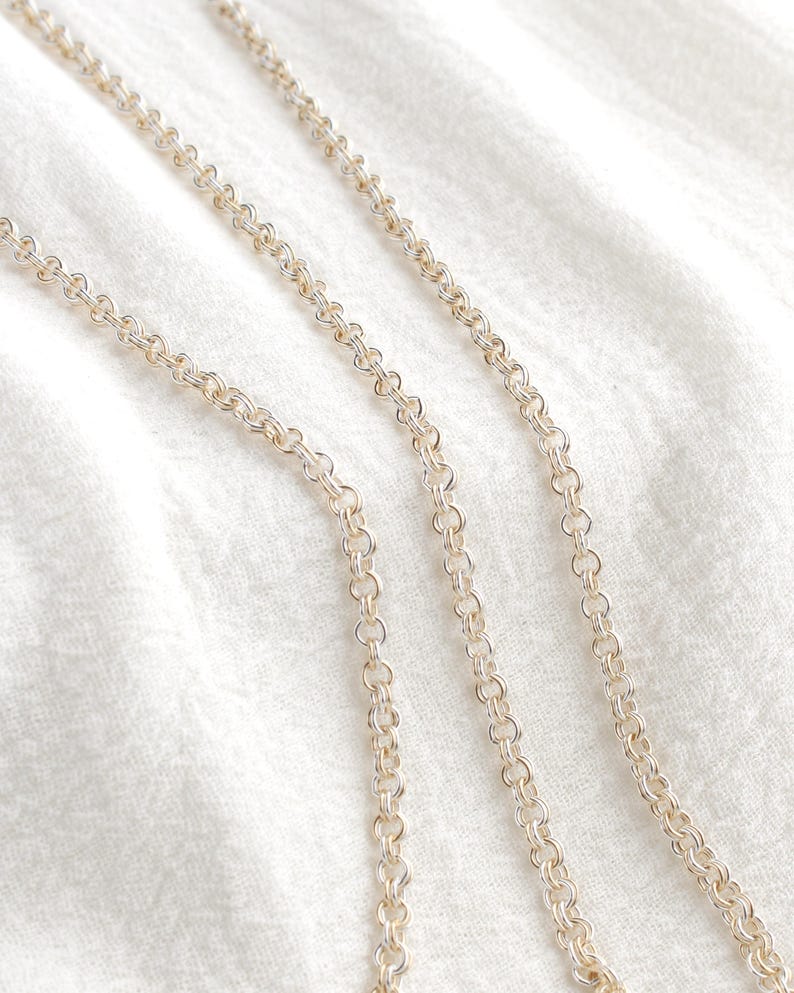 3.1mm Alternate Parallel Mixed Metal Cable Chain, 14k Gold Filled ...