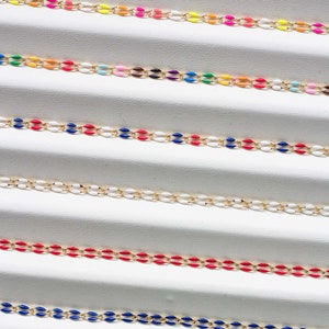 Sample Enamel Chain, Gold Plated, Silver Plated, Multi Color Chain ...