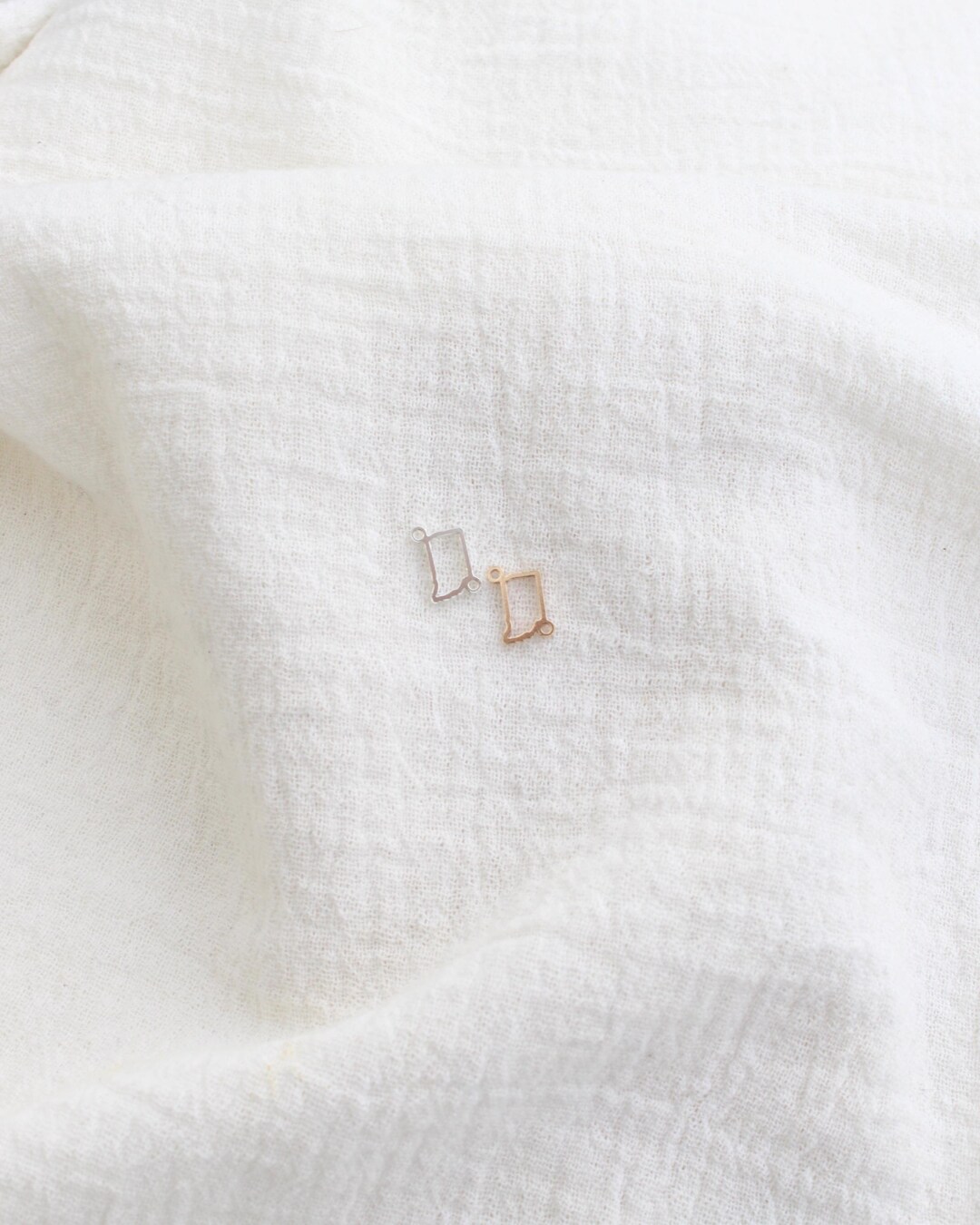 Indiana State Connector, 14k Gold Filled, Sterling Silver, Permanent ...