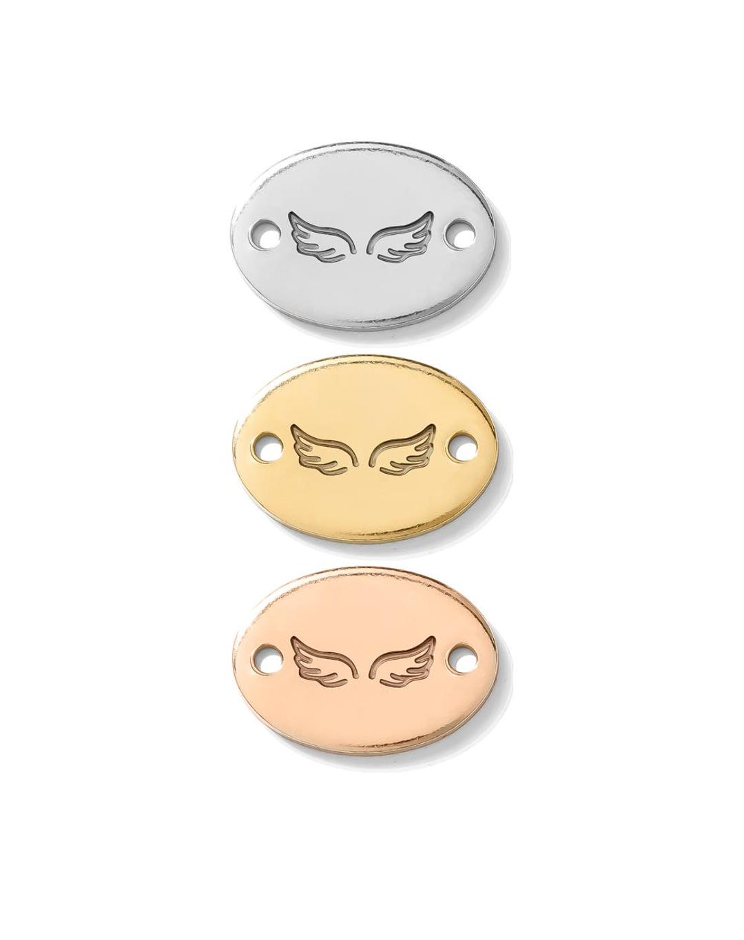 Angel Wings Connector, Gold Filled, Rose Gold Filled, Sterling Silver ...