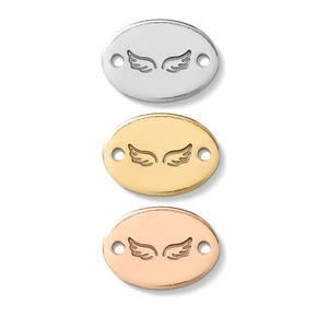 Angel Wings Connector, Gold Filled, Rose Gold Filled, Sterling Silver ...