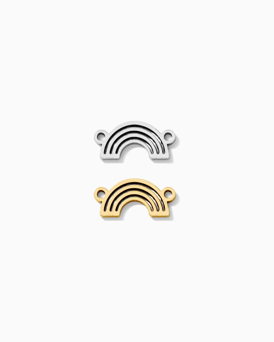 Rainbow Connector Charm, Sterling Silver, Gold Filled, Permanent ...