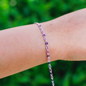 Lavender Purple Enamel Chain, Purple Colored Chain, Footage Chain ...