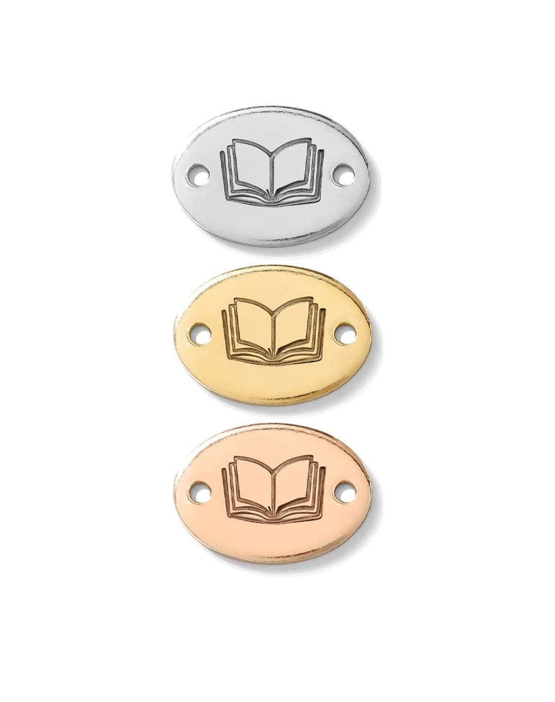 Book Connector, Gold Filled, Rose Gold Filled, Sterling Silver, Book ...
