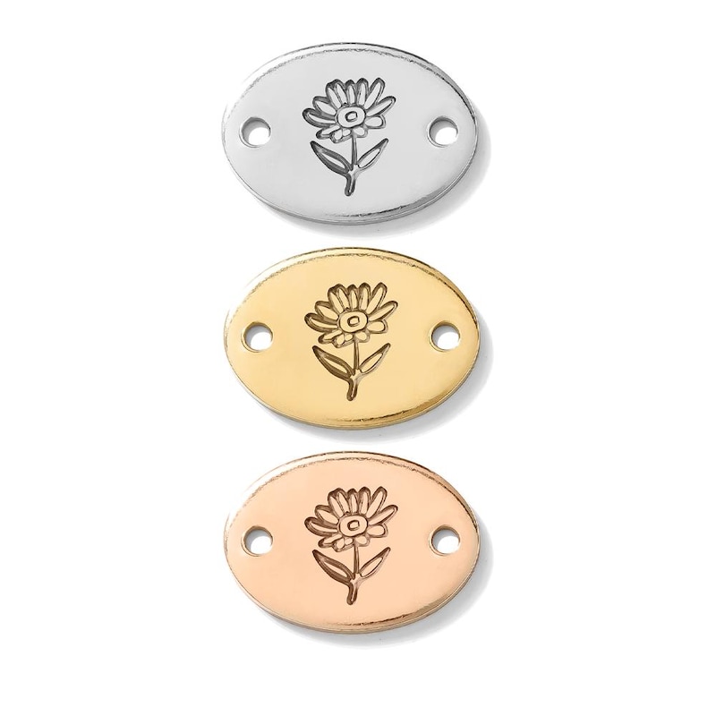 Sterling Daisy Connectors - Etsy