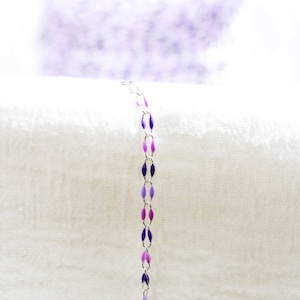 Lavender Purple Enamel Chain, Purple Colored Chain, Footage Chain ...