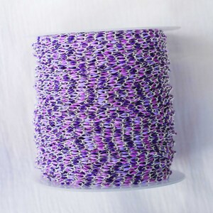 Lavender Purple Enamel Chain, Purple Colored Chain, Footage Chain ...