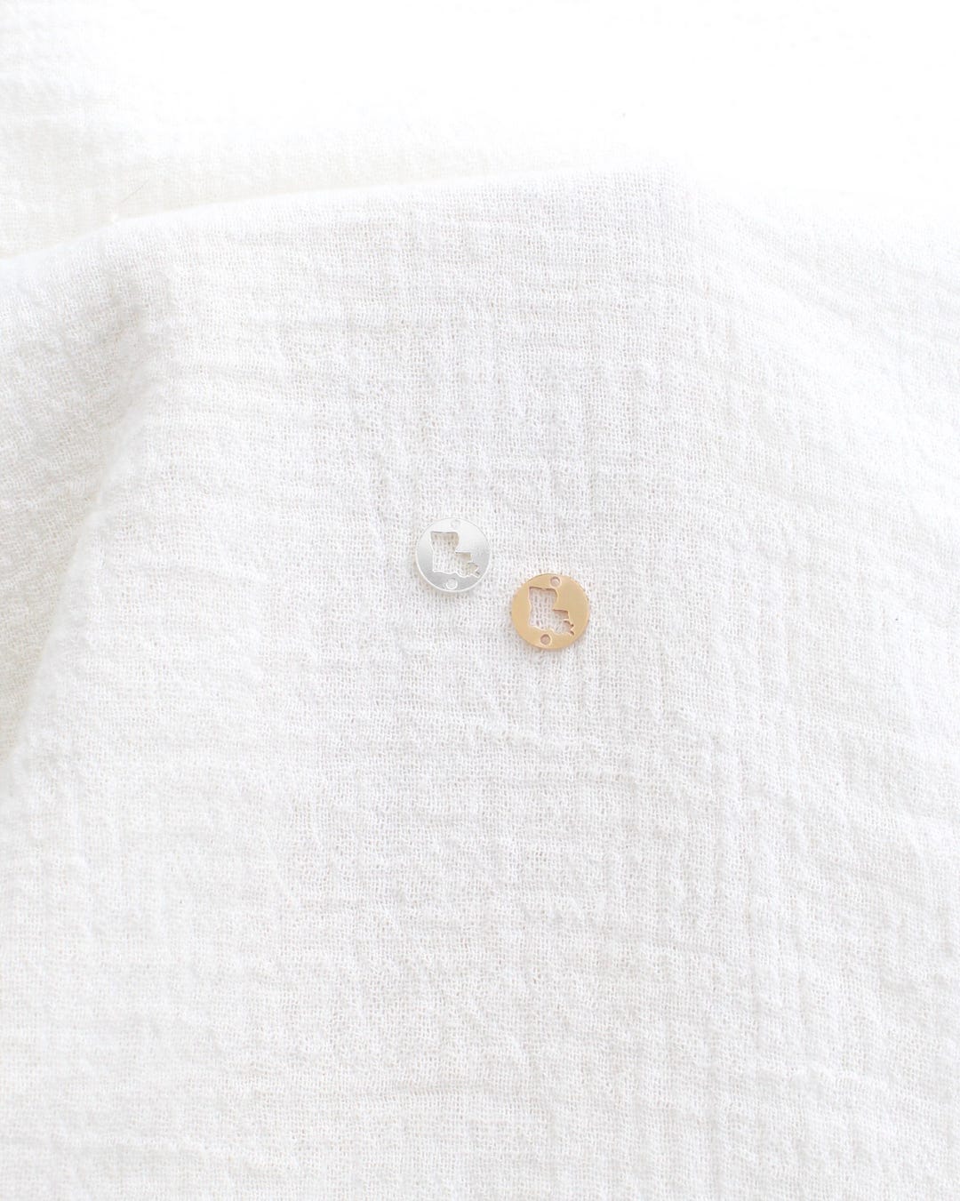 Louisiana State Connector Charm, 14k Gold Filled, Sterling Silver ...