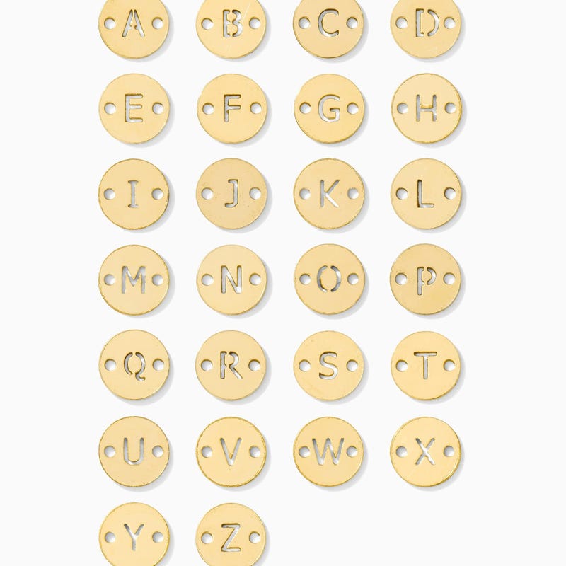 14k Gold J Initial Charm - Etsy