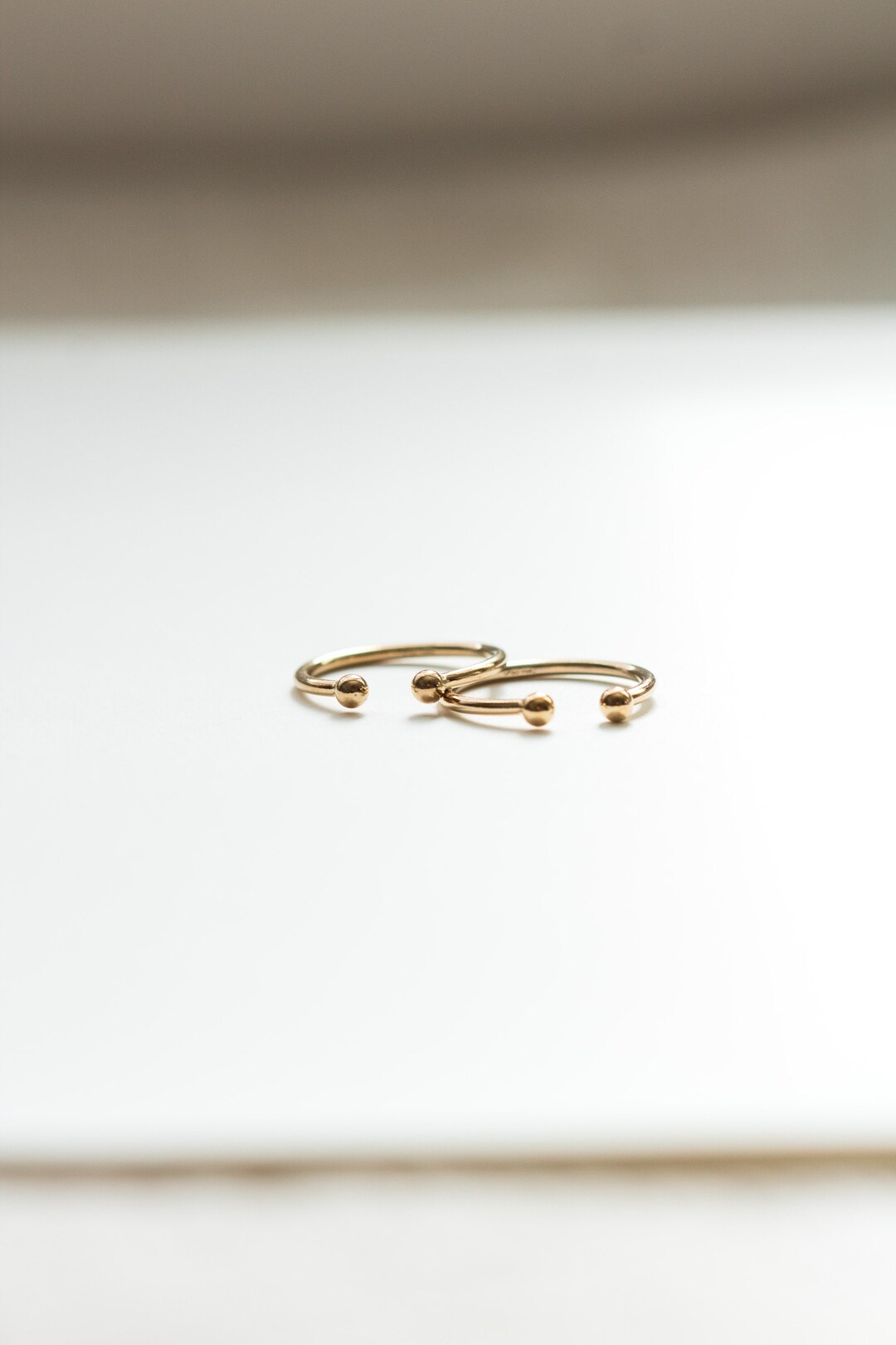 3 Pack, 14k Gold Filled Ring, Open Front, Bulk Wholesale Gold Filled ...