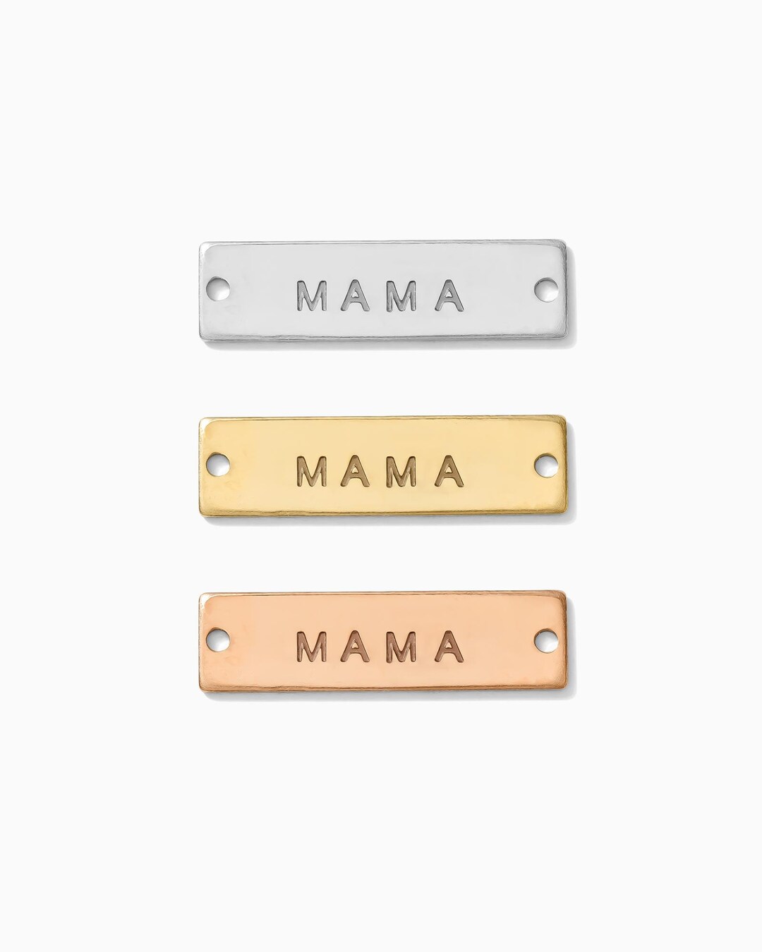 Mama Connector, Gold Filled, Rose Gold Filled, Sterling Silver, Mama ...
