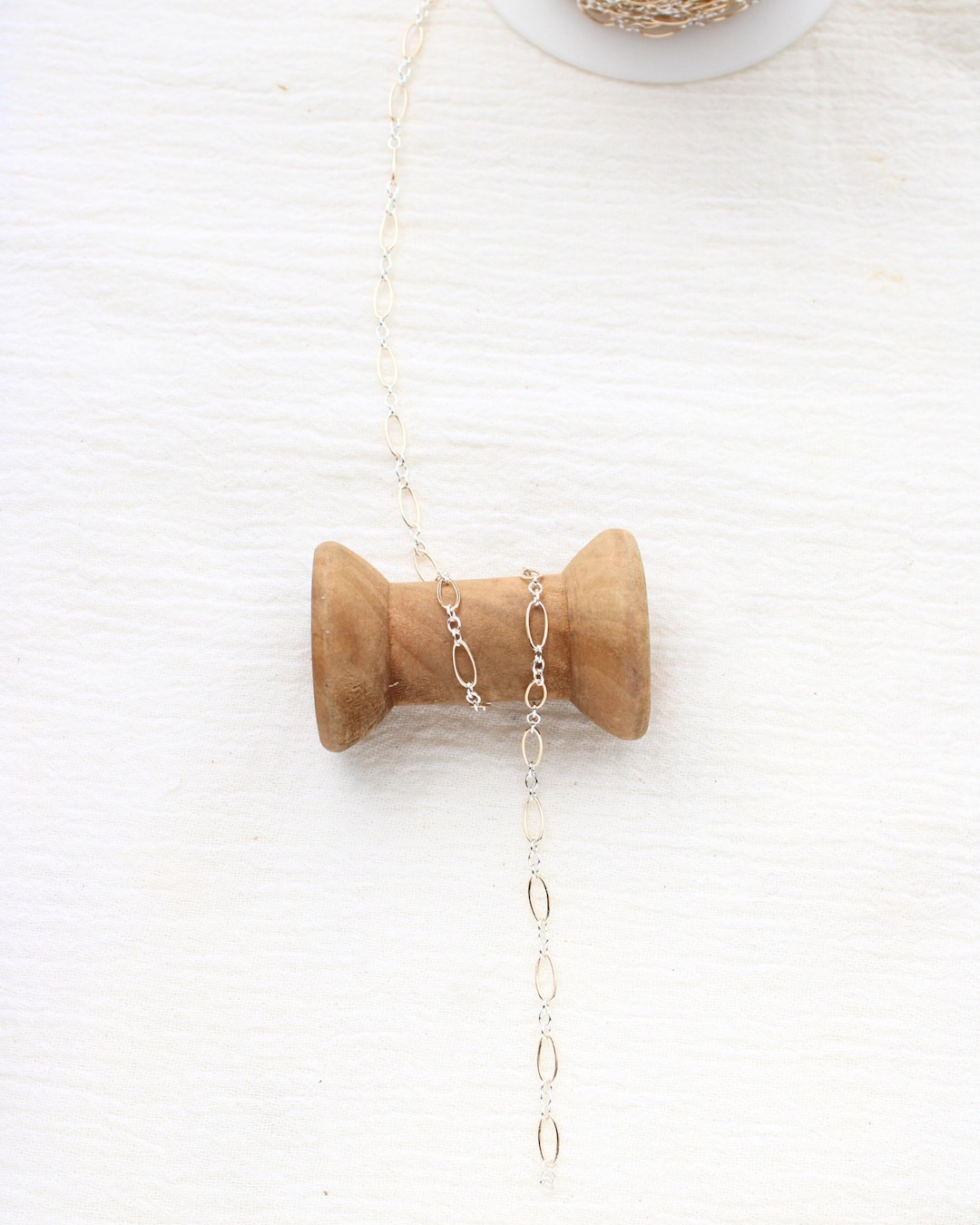 3mm Long and Short Mixed Metal Chain, 14k Gold Filled, Sterling Silver ...