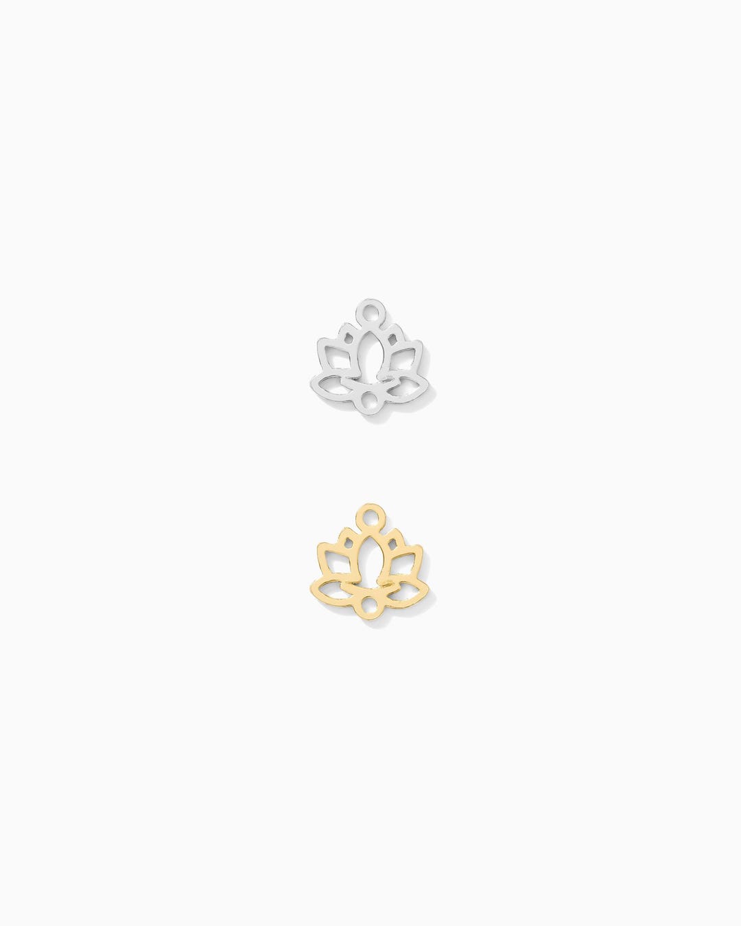 Lotus Flower Connector, .925 Sterling Silver, 14k Gold Filled, CN393 - Etsy