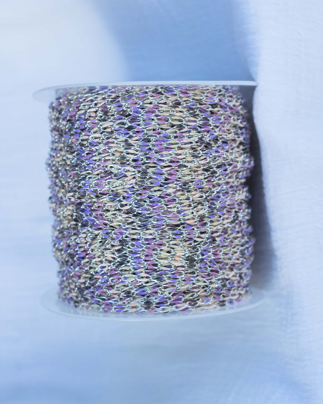 Enamel Chain, Multi Color Chain, Permanent Jewelry Bulk Enamel Chain ...