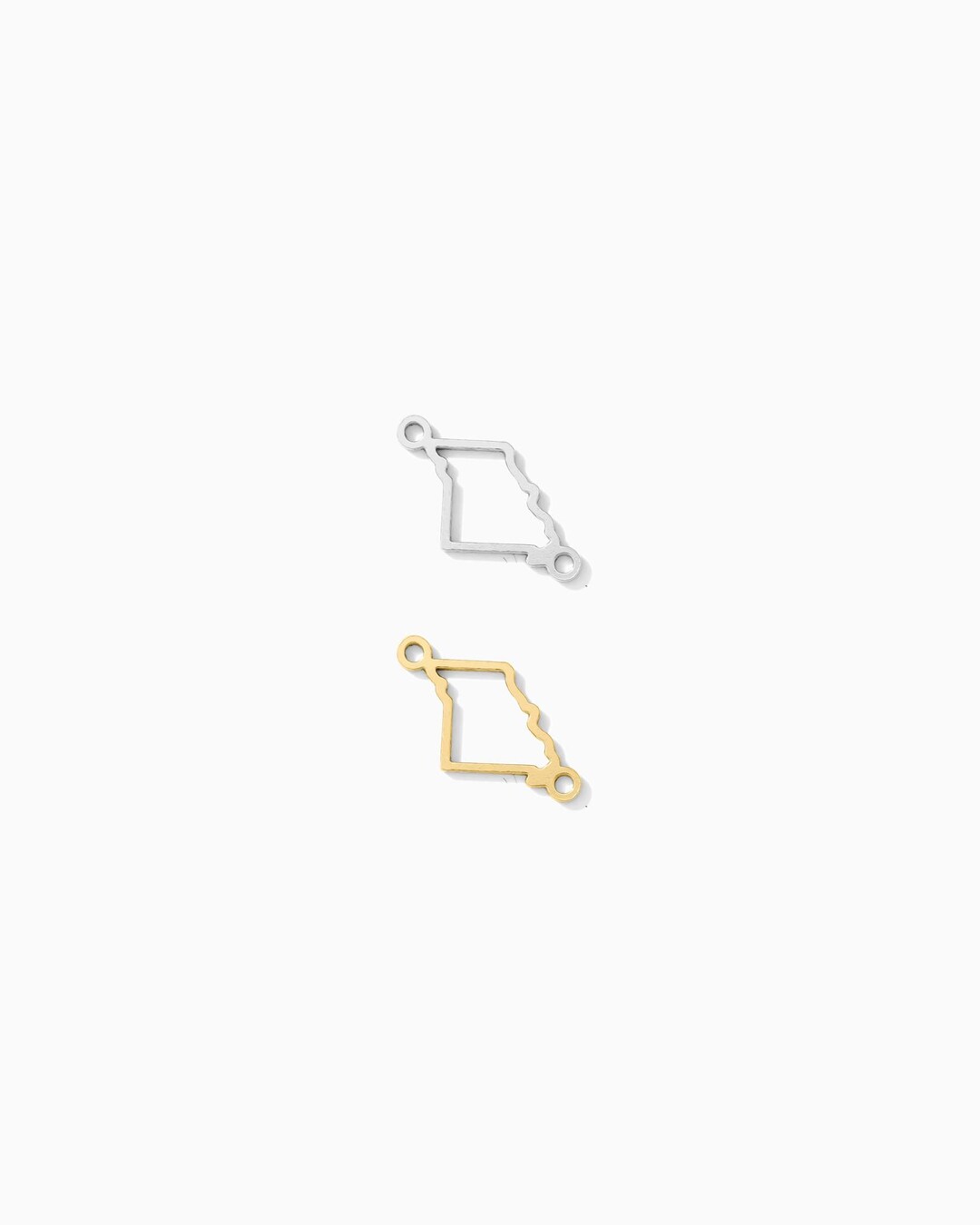 Missouri State Connector, 14k Gold Filled, Sterling Silver, Permanent ...