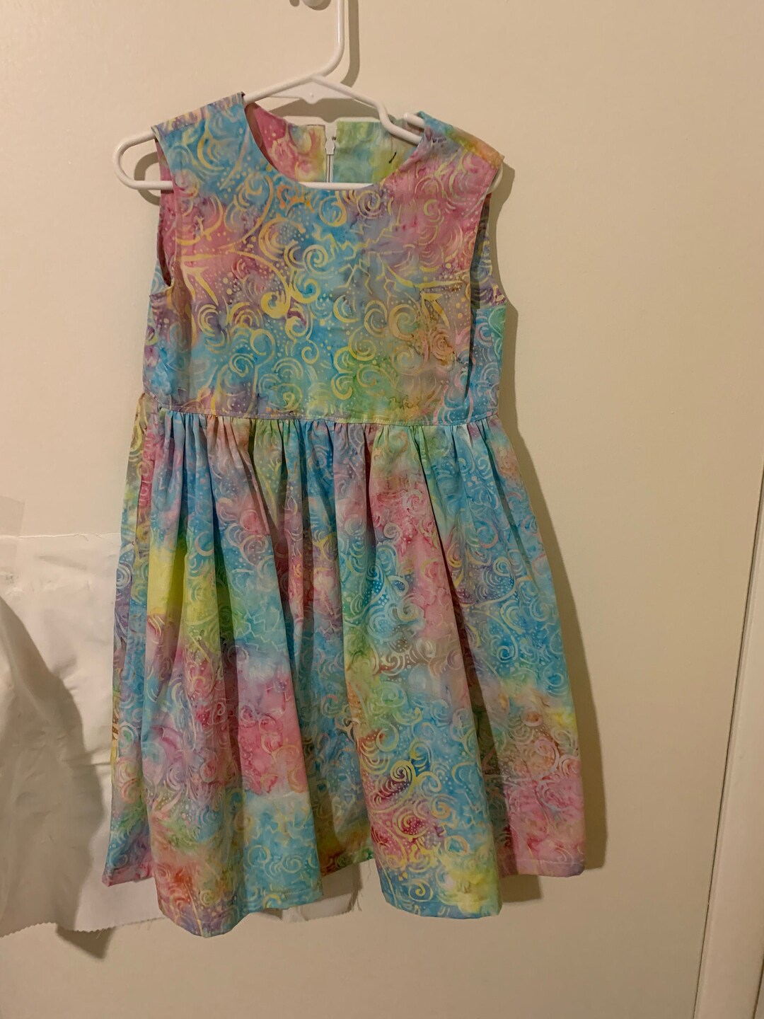 Pastel Batik Sundress in Size 4 - Etsy