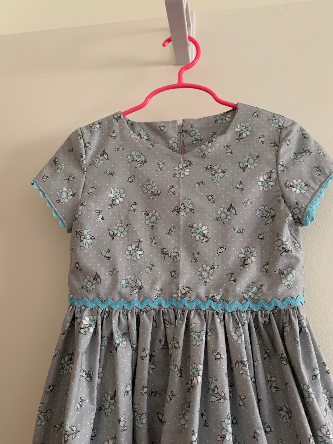 Girls Size 4 Dress With Rick Rack Trim - Etsy