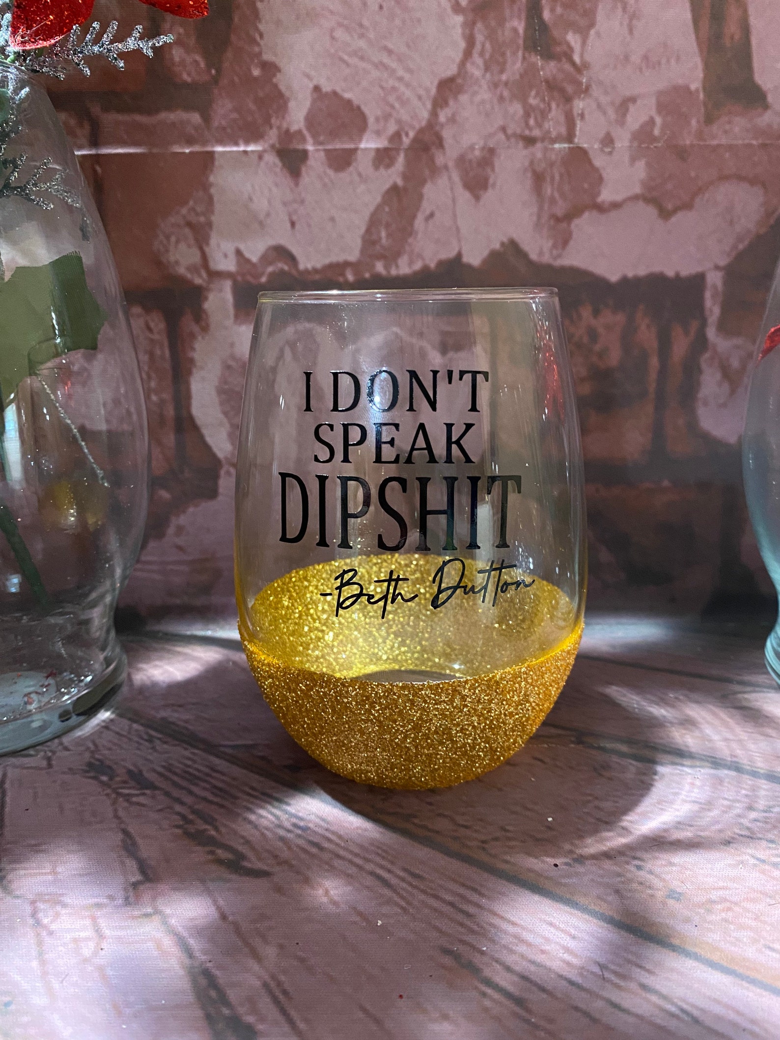 Yellowstone Inspired Wine Glass / Beth Dutton / Send Rip / - Etsy