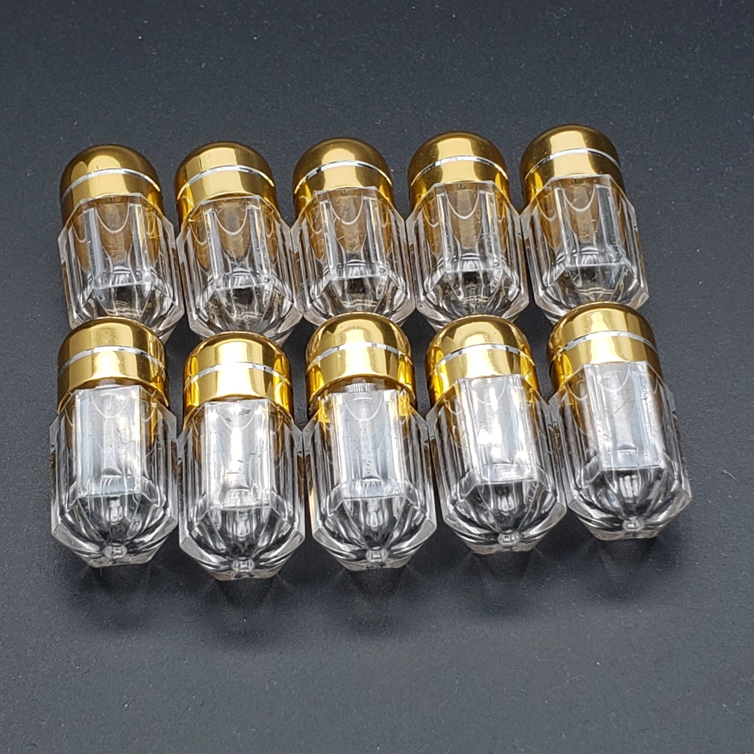 Mini Bottles, ECENCIAL Oil Bottles, Pill Vials Mini Clear Plastic ...