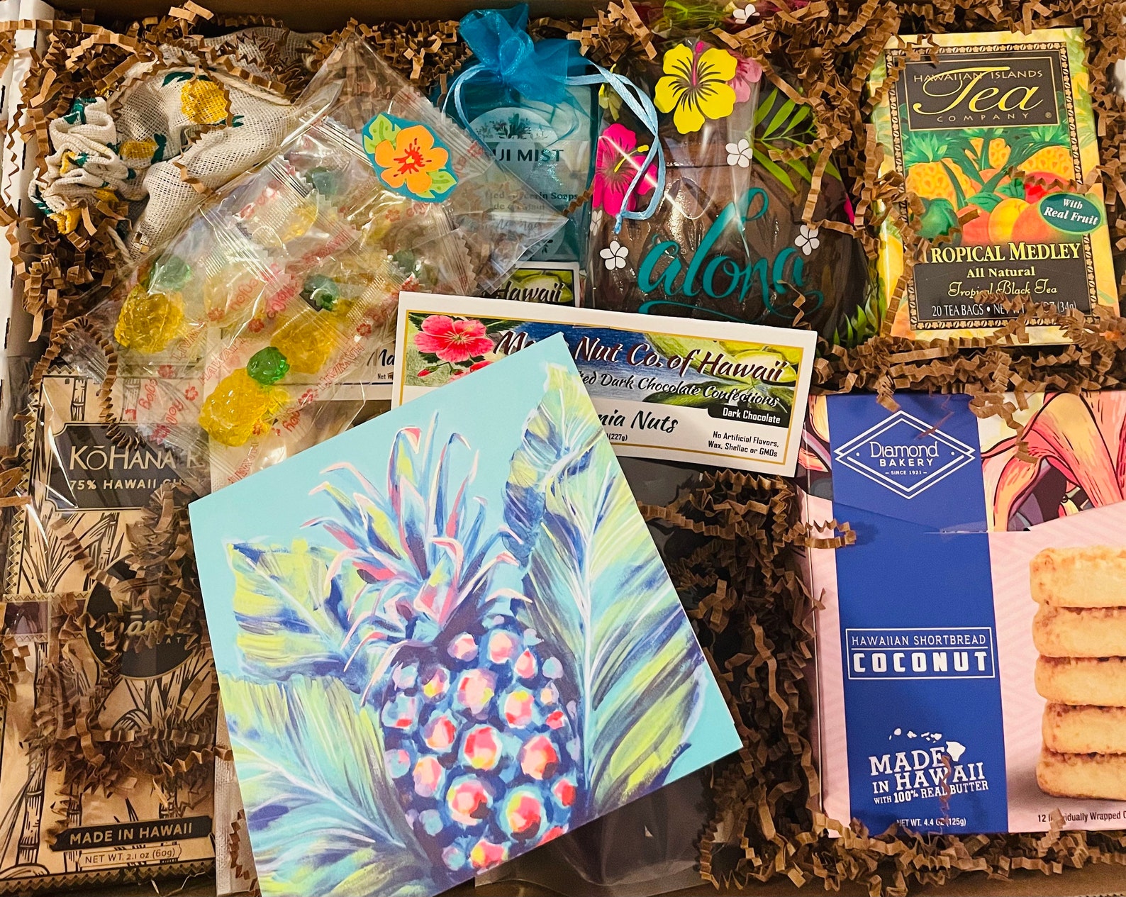 Aloha Gift Box From Hawaiideluxe Gift Boxthank You - Etsy