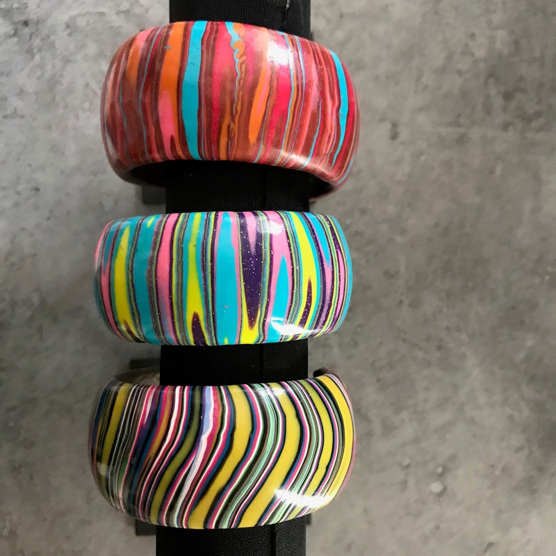 Polymer Clay Bangle - Etsy