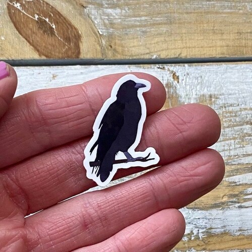 Raven Tiny Viny Sticker Etsy