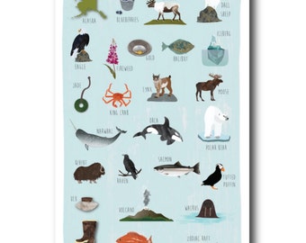 Alaska animals | Etsy