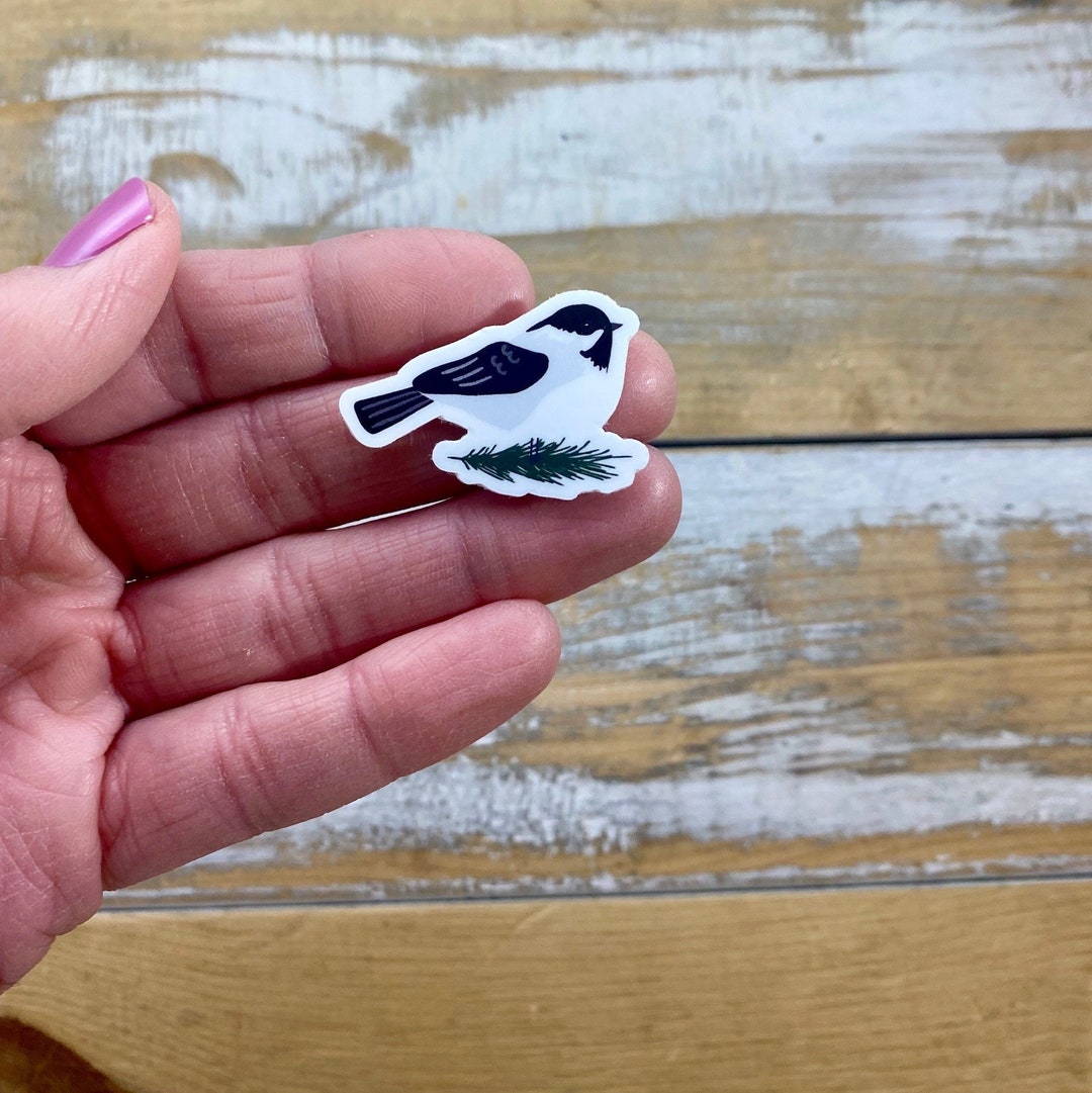 Chickadee Tiny Viny Sticker Etsy