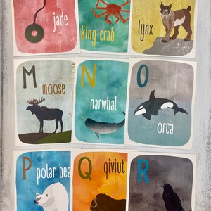 Alaska A to Z Alphabet Cards - Etsy