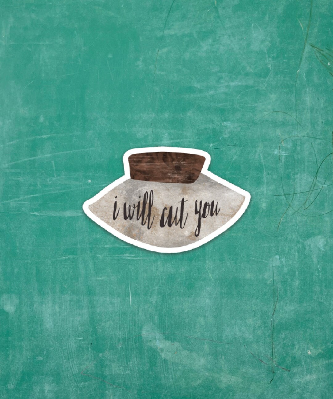 I Will Cut You Ulu Vinyl Sticker - Etsy
