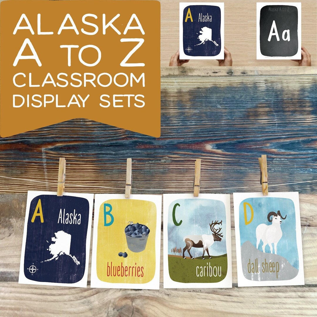 Alaska A to Z Alphabet Cards - Classroom Display Set - Etsy