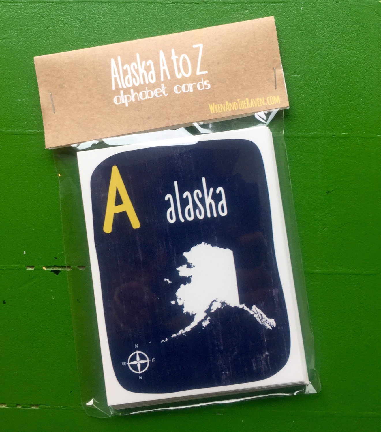 Alaska A to Z Alphabet Cards | Etsy