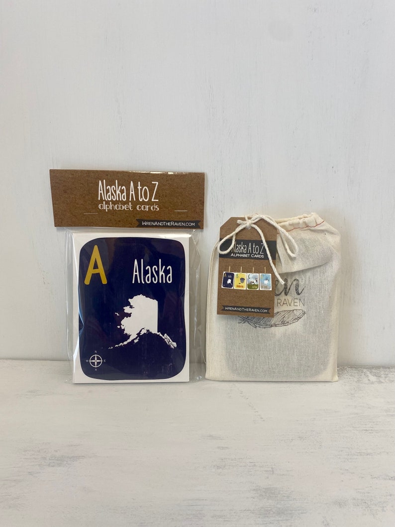 Alaska A to Z Alphabet Cards - Etsy