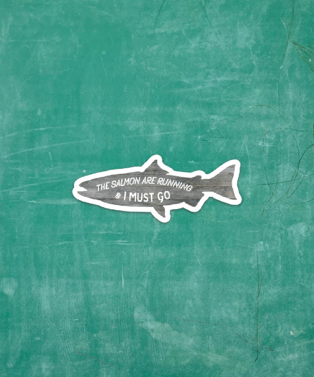 Salmon Are Running Diecut - Vinyl Sticker - Etsy