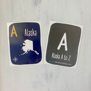 Alaska A to Z Alphabet Cards - Etsy