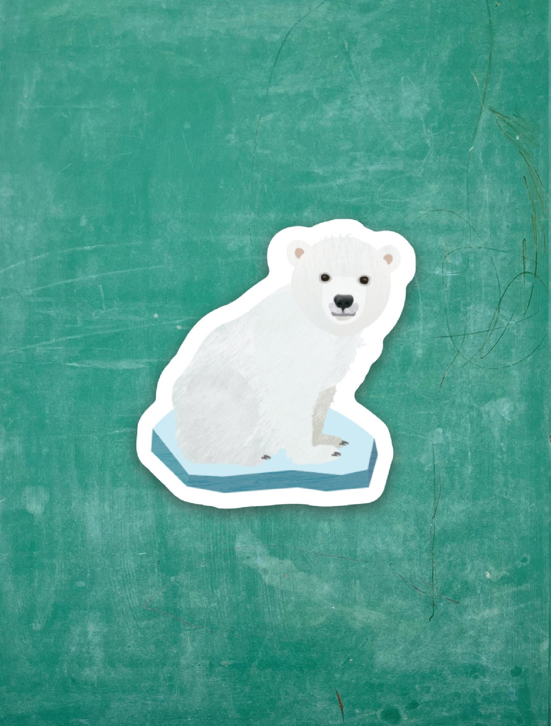Polar Bear Cub - Tiny Viny Sticker - Etsy