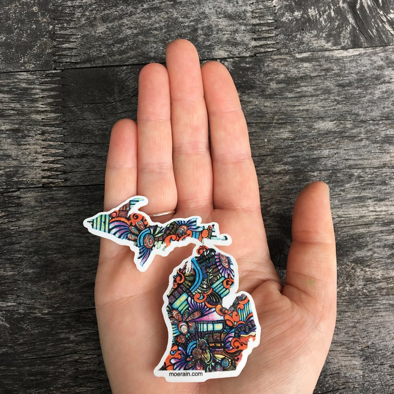 Michigan Car Decal - Etsy